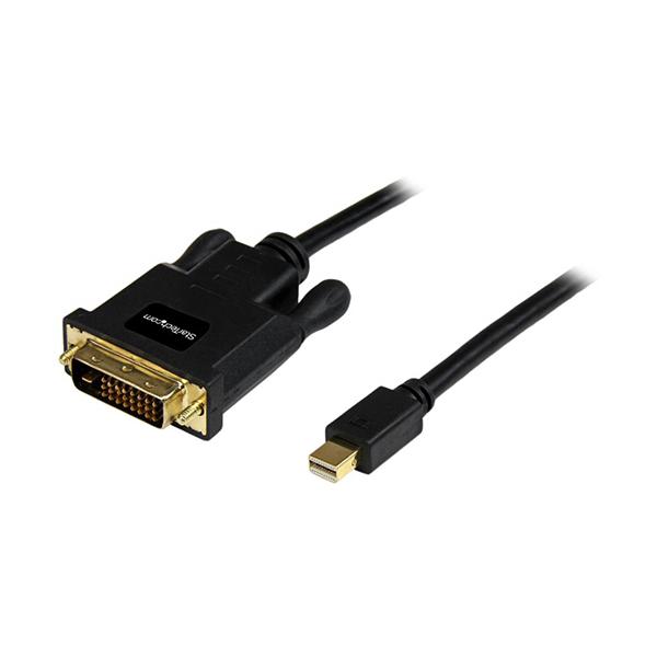 メーカー：ＳｔａｒＴｅｃｈ．ｃｏｍ 　品番：MDP2DVIMM3B   Mini-DisplayPort搭載PC/MacにDVIディスプレイを接続　　＜DVI-D（25ピン）オス＞
