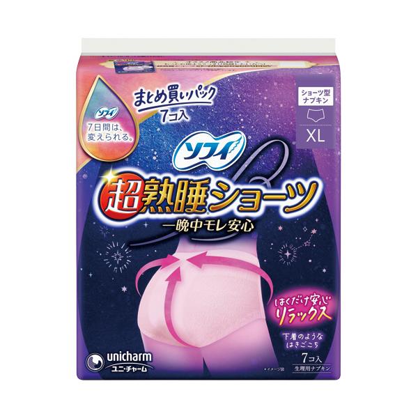 メーカー：ユニ・チャーム　 品番：415560  安心して、リラックスしたままぐっすり眠れるショーツ型ナプキン。　　