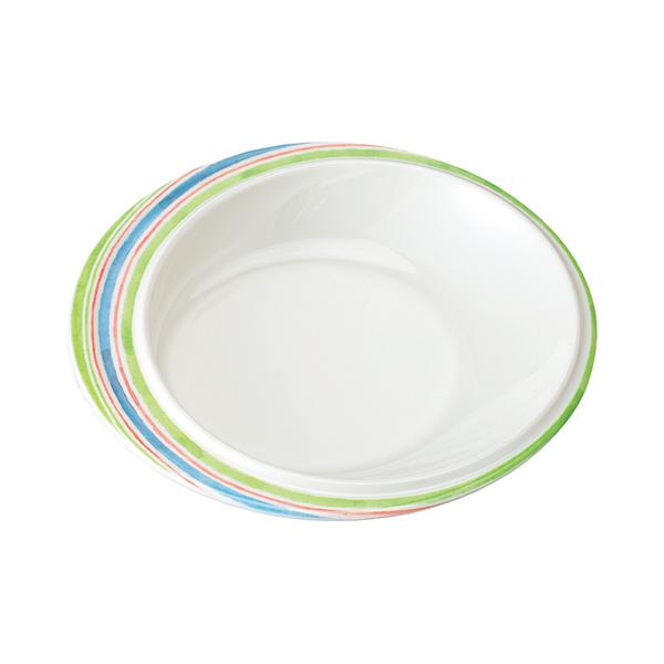 メーカー：国際化工   品番：D130CAC   【ユニバーサルデザイン】内側の立ち上がり角度が、片側は深く、反対側は浅いのでスプーンで料理をすくいやすい。