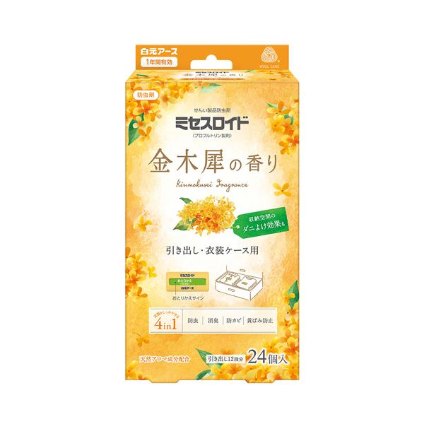 メーカー：白元アース　 品番：12663-0  ニオイがつかない防虫成分が大切な衣類をせんいの虫から守ります。　　＜パッケージ裏面＞