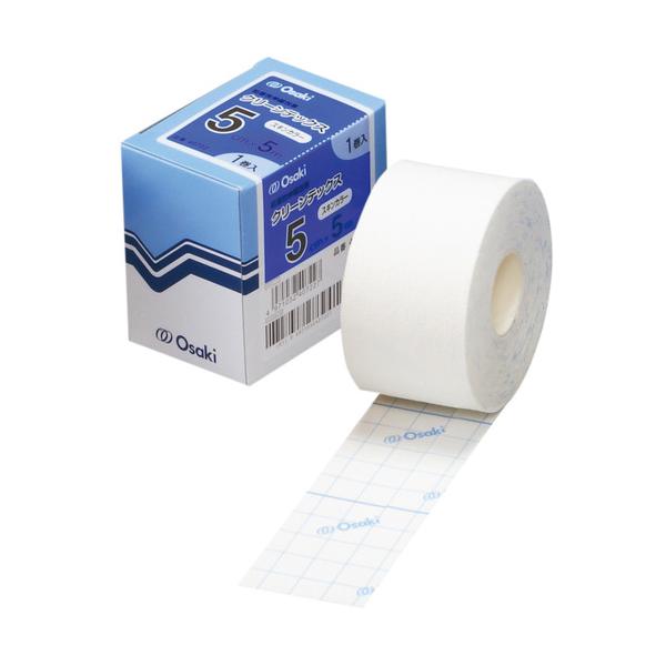 メーカー：オオサキメディカル 　品番：40716   低刺激性のアクリル系粘着剤を塗布した粘着性伸縮ホータイです。　　