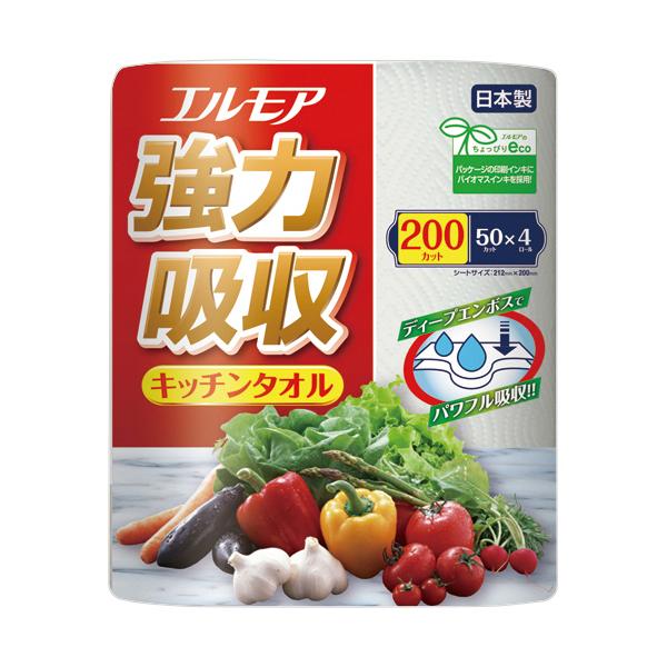 メーカー：カミ商事 　品番：443431   水や油を吸収しやすいキッチンペーパー。　　