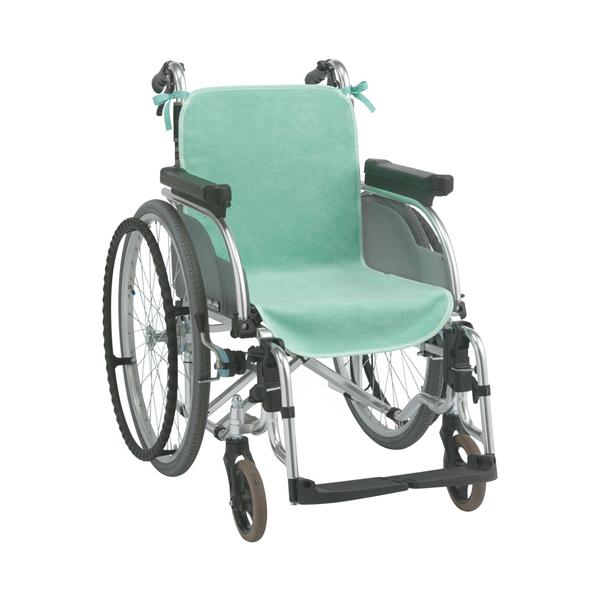 メーカー：ケアメディックス　 品番：322006  車いすでの失禁や食べこぼしによる汚れを防止します。　　＜使用イメージ＞