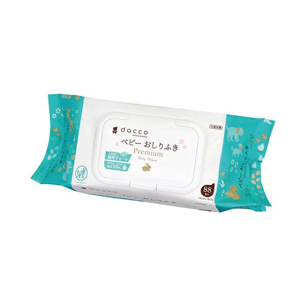 メーカー：オオサキメディカル　品番：846149　フタ付きでかんたん開閉！超厚手でしっかり拭けるベビー用おしりふき　