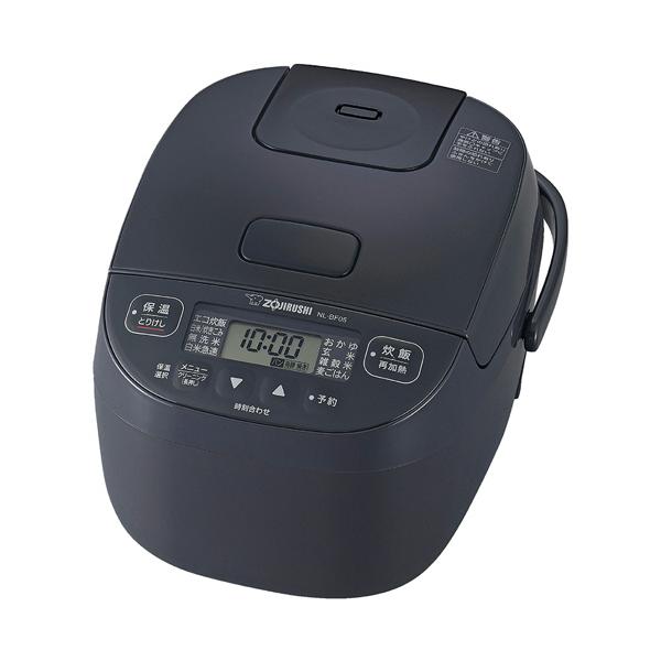 メーカー：象印  品番：NL-BF05-BZ  495W（最大電力）のハイパワーでふっくら炊き上げる