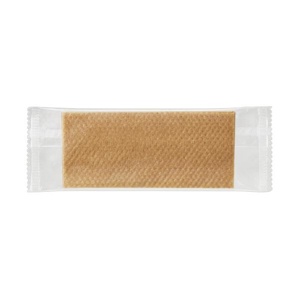 メーカー：きんだい 　品番：RM-100L   自然な風合いの無漂白おしぼり。　　＜生地アップ＞