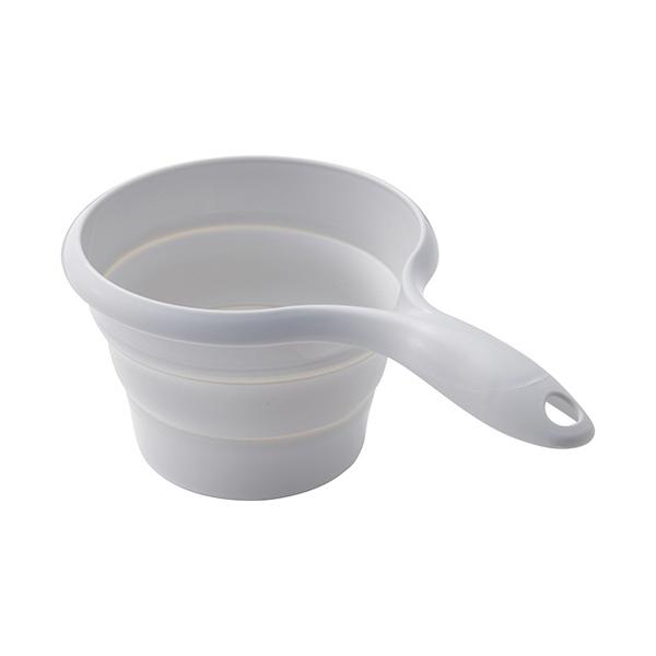 メーカー：伊勢藤　 品番：I-638GY  マグネット付きなので、壁面にピタ！　　＜折りたたみ時＞マグネット付で壁にピタッと貼り付けられる。広げた状態でも貼り付け可能。コンパクトにたためて、狭いバスルームでもすっきり。