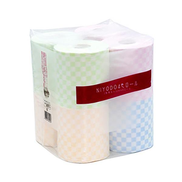 メーカー：和光製紙　 品番：604017  4色のパステルカラーで、見た目もきれいでかわいくトイレが華やかに。　　