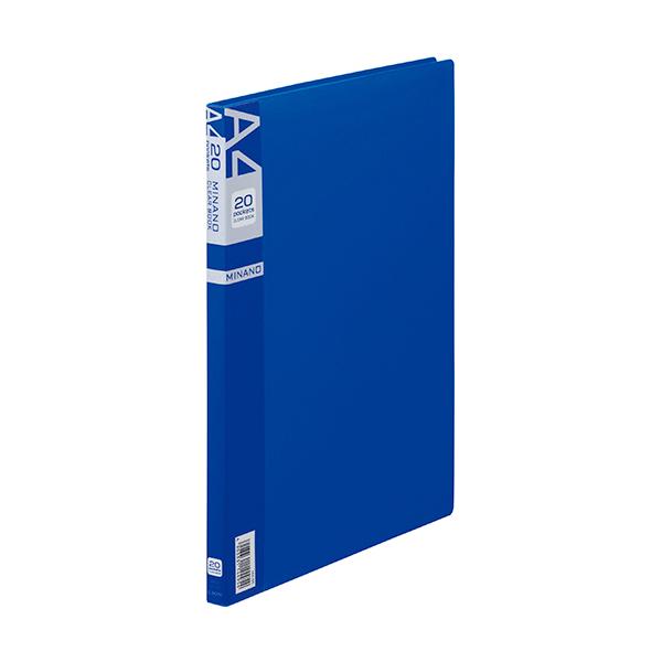 メーカー：ライオン事務器 　品番：CR-20Mブル-   【固定式】スタンダードタイプのクリアーブック。　　＜カラー台紙＞<BR>商品の色はブルーになります。＜背紙タイトルイメージ＞＜使用イメージ＞<BR>商品の色は...