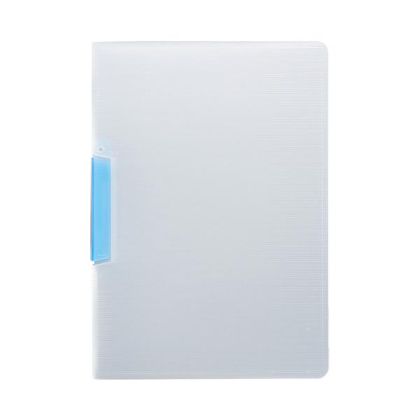 メーカー：オリジナル 　品番：SCF-A4S-CB   クリップを回転させるだけで簡単ファイリング！　　＜キズが目立ちにくいスーパーライン加工＞スライドさせずに回転させるので、わずかな力でとじられる。<BR>商品の色はクリアブル...