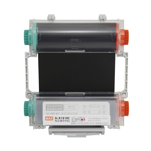 メーカー：マックス　 品番：SL-R181RCカミヨウクロ  100タイプのビーポップ用インクリボン　　
