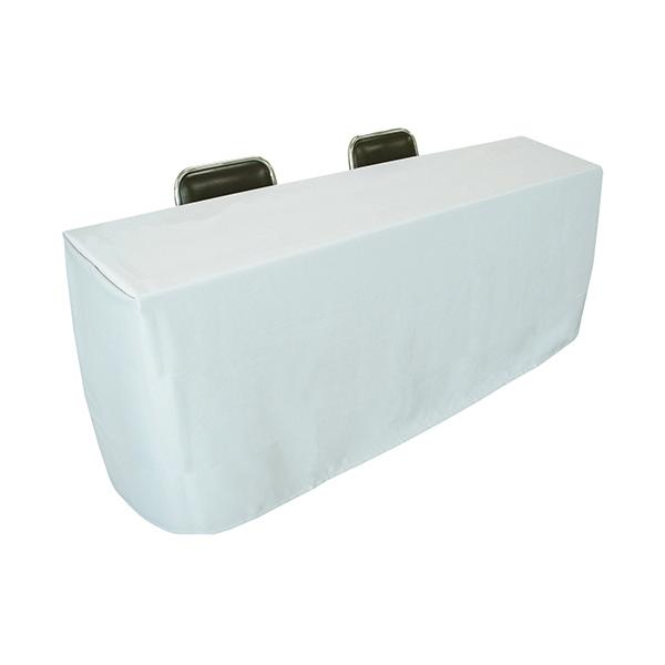 メーカー：丸金　 品番：119000  オフィシャルな場から、カジュアルなシーンまで幅広く使用できる防炎テーブルクロスです　　＜使用イメージ＞