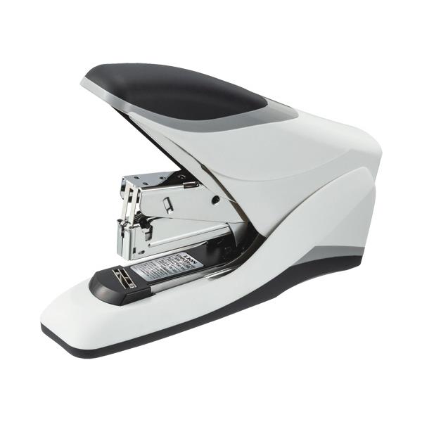 メーカー：ライオン事務器 　品番：FS-120   最大120枚とじられる強力ステープラ。　　ハンドルが大きく開くため、つづり針の装填がしやすい構造。A4サイズに収まるコンパクト設計。少ない枚数でも針が重ならないバイパスクリンチ方式。＜使用...