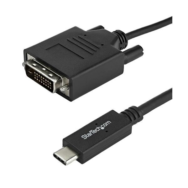 メーカー：ＳｔａｒＴｅｃｈ．ｃｏｍ 　品番：CDP2DVIMM2MB   USB Type-C接続DVIディスプレイアダプタ　　