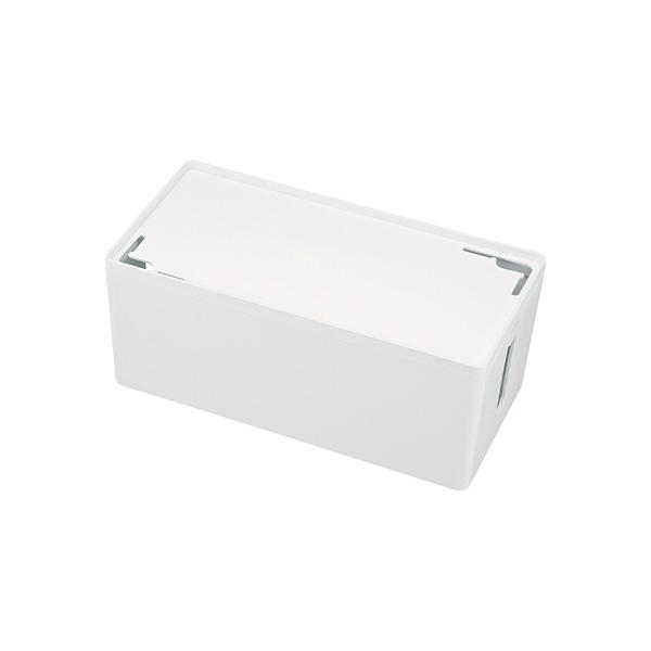 メーカー：サンワサプライ　 品番：CB-BOXP2WN2  見苦しい配線がスッキリ、上面に機器が置ける収納ボックス。　　＜内側＞＜パッケージ＞＜寸法図＞