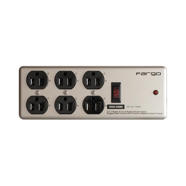 メーカー：ファーゴ  品番：PT406SV  もう、チープな電源タップなんて卒業。妥協しないインテリアに「TOUGH　タフ」なこだわり