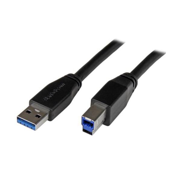 メーカー：ＳｔａｒＴｅｃｈ．ｃｏｍ 　品番：USB3SAB5M   信号損失を発生させずに場所にあるUSB 3.0機器を接続　　＜コネクタ形状＞＜コネクタ形状＞