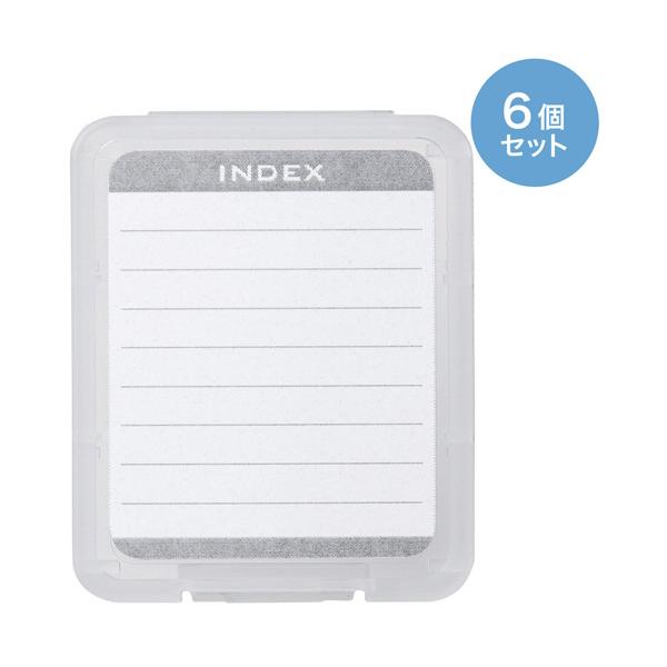 メーカー：サンワサプライ   品番：FC-MMC10CFN   INDEXシール付きでタイトルや内容がメモ書きできるCFカード用クリアケース