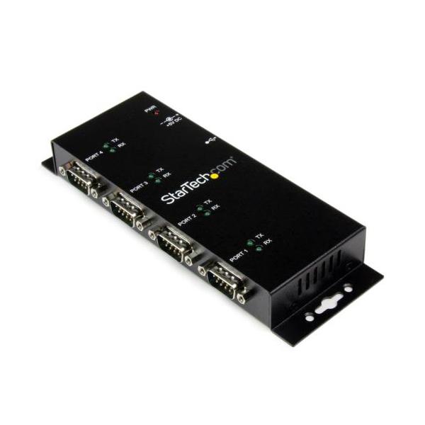 メーカー：ＳｔａｒＴｅｃｈ．ｃｏｍ  品番：ICUSB2324I  USB ポートにDIN レールマウント対応RS232Cシリアルポート4口を増設