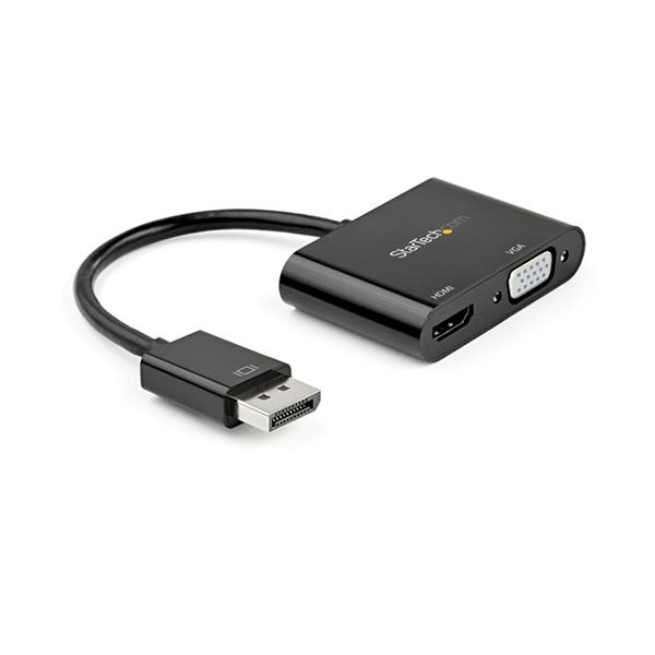 メーカー：ＳｔａｒＴｅｃｈ  品番：DP2VGAHD20  DisplayPort（DP）をHDMIまたはVGAに変換するアダプタ