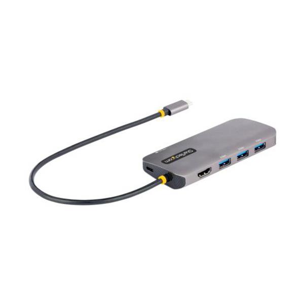 メーカー：ＳｔａｒＴｅｃｈ．ｃｏｍ 　品番：127B-USBC-MULTIPORT   モバイルワークをレベルアップするマルチ変換ハブ。4K60Hzモニター、USB-Aポート3口、LANアダプターをノートPCに追加。PDパススルーでノートパ...