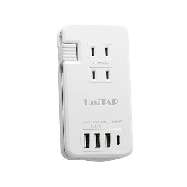 メーカー：プリンストン 　品番：PPS-PD30A3C   ケーブル収納でコンパクト・軽量、持ち運びに便利なマルチタップ。　　＜裏面＞＜使用イメージ＞