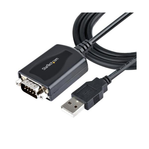 メーカー：ＳｔａｒＴｅｃｈ．ｃｏｍ　 品番：1P3FPC-USB-SERIAL  パソコンの利用可能なUSB-Aポート1口にCOM番号保持機能付きRS232シリアルポートを追加　　＜使用イメージ＞