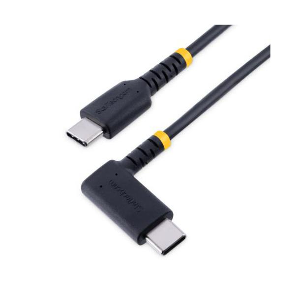 メーカー：ＳｔａｒＴｅｃｈ．ｃｏｍ 　品番：R2CCR-2M-USB-CABLE   高耐久L型右向きUSB-Cケーブル。USB周辺機器の接続&amp;充電に使用でき、デバイスにぴったり沿ってケーブルの引き回しが可能　　