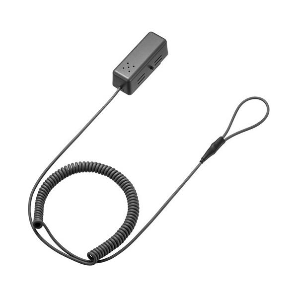 メーカー：サンワサプライ　品番：SL-29ALMN　両面テープで取り付け。本体が外れたり、ワイヤーが切れるとアラームで知らせる。　