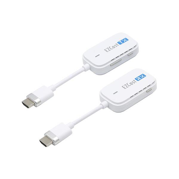 メーカー：プリンストン 　品番：EZCASTPOCKET-H1R1   接続するだけの簡単設計。映像・音声を無線で送受信するワイヤレスプレゼンテーション　　＜パッケージ＞＜イメージ＞