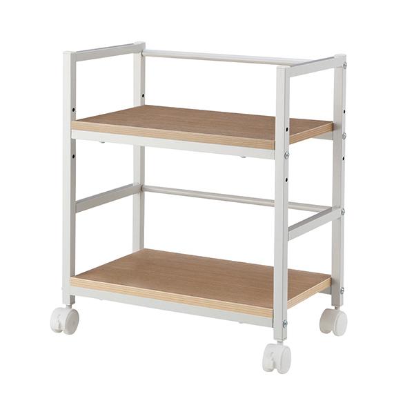 メーカー：ＹＡＭＡＺＥＮ　 品番：MUD-50NAIV  デスク下ワゴン　　＜使用イメージ＞<br>商品の色はナチュラルになります。