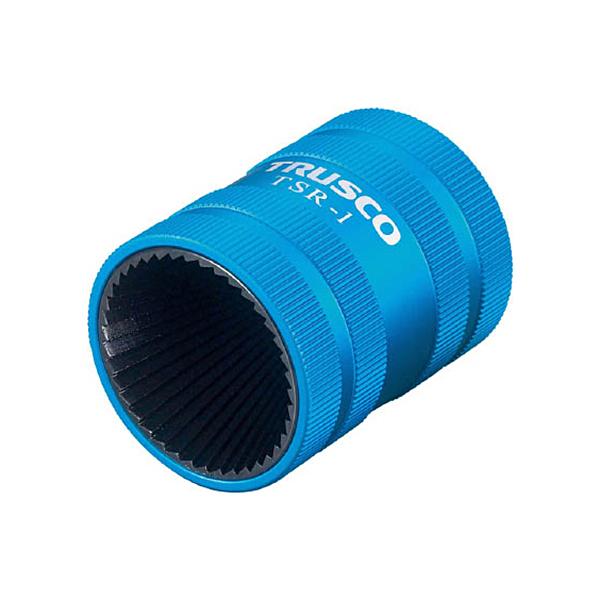 メーカー：ＴＲＵＳＣＯ　品番：TSR-1　回転させるだけで、内側・外側の面取りができます。