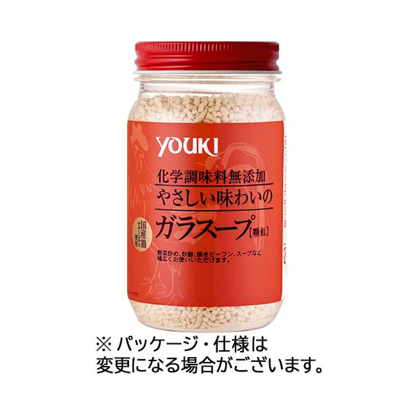 メーカー：ユウキ食品　品番：752860　うま味調味料を使用せず、鶏ガラ本来のコクと旨みを引き出した顆粒状のガラスープの素です。素材の味が引き立つ優しい味わいです。