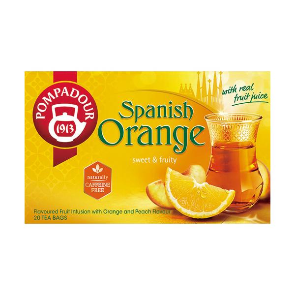 メーカー：ポンパドール　品番：14195　人気のフルーツブレンドが楽しめるノンカフェインハーブティー。<br>