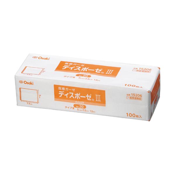 メーカー：オオサキメディカル 　品番：15206   使いやすいサイズに折りたたんであり、傷口の手当てに好適なガーゼです。　　