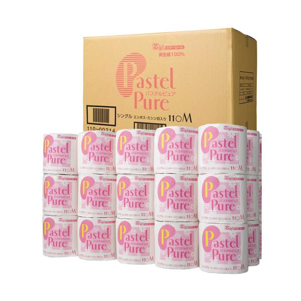 メーカー：泉製紙  品番：パステル110M45R  華やかな桜色の再生紙ロール。