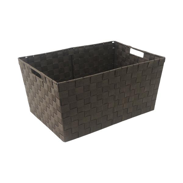 メーカー：アスト　 品番：744012  PP製の収納バスケット　　フチは耐久性のあるスチールフレーム使用。＜素材アップ＞