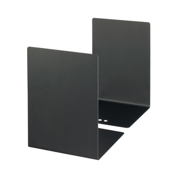 メーカー：オリジナル 　品番：OR-259   狭いスペースでも活用できるＬ型ブックエンド。　　＜すべり止め付きの底面でキワに置いても安心＞＜使用イメージ＞