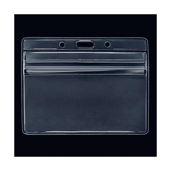 メーカー：スマートサプライ  品番：UB-NC10C  抗菌素材使用の名札用ケース。