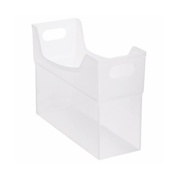 メーカー：ライオン事務器  品番：CS-110Pトウメイ  書類や小物の整理に便利なフリーボックス。