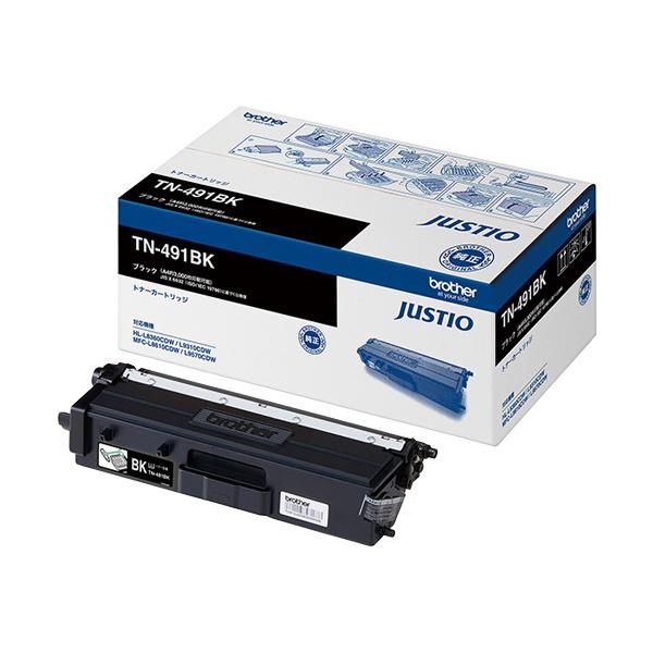 メーカー：ブラザー 　品番：TN-491BK   メーカー純正カラーレーザープリンタ用トナーカートリッジ　　