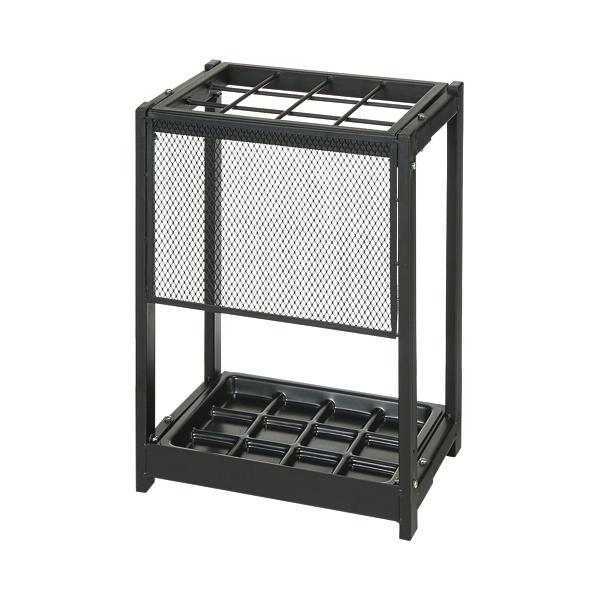 メーカー：オリジナル 　品番：TFUS-12-B   傘をスッキリ見せる幕板付、塗装にひと手間かけて丈夫で長持ち。　　上部の格子フレームはW塗装で錆びにくい。<BR>商品の色はブラックになります。＜折りたたみ時＞＜使用イメージ＞...