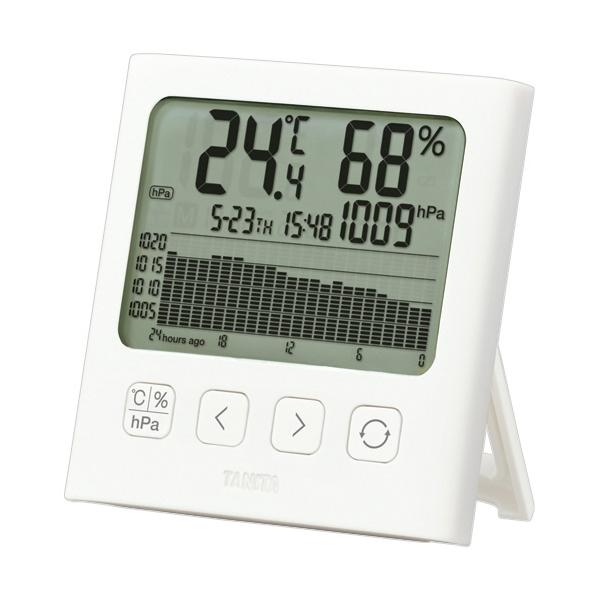 メーカー：タニタ　 品番：TT-594IV  温度・湿度・気圧の変化を24時間グラフで表示！　　＜使用イメージ＞