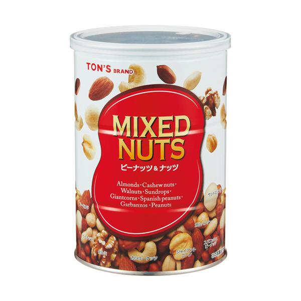 メーカー：東洋ナッツ食品   品番：667374   8種類が楽しめるミックスナッツ缶