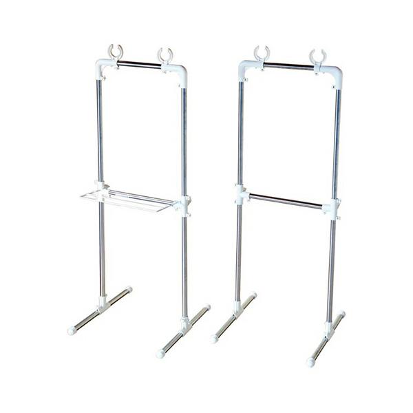 メーカー：平安伸銅工業　 品番：MC-60  コンパクトに収納可能なので、ベランダに好適　　＜寸法図＞