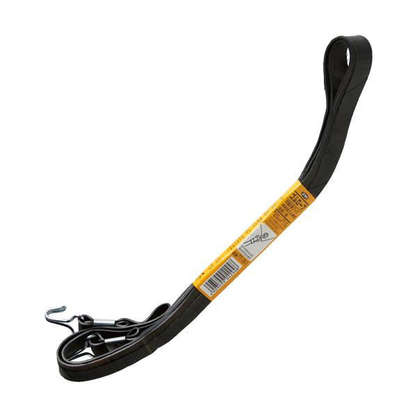 メーカー：ユタカメイク   品番：TT-18-1   両端金具付きゴムロープ。