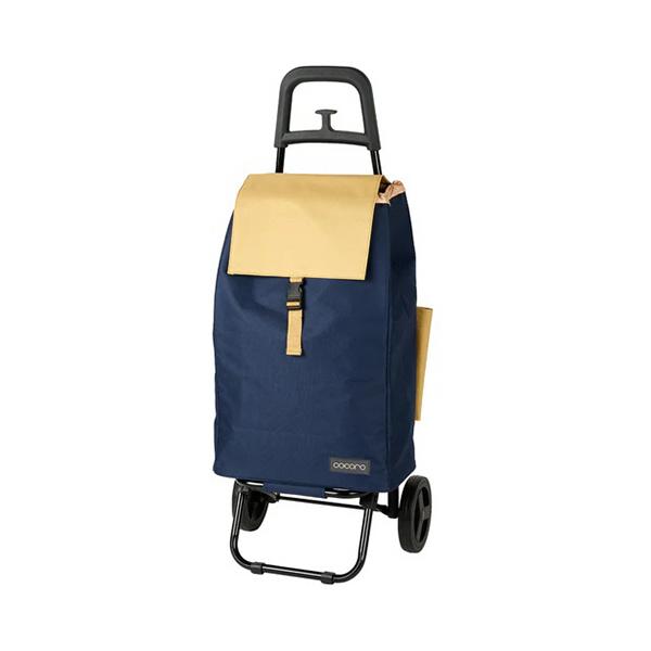 メーカー：レップ　 品番：545409  レジかご約2杯分、大容量の保冷保温バッグがついた定番のショッピングカート。　　＜裏面＞<BR>※画像の商品はフラワーブラックになります。＜折りたたみ時＞<BR>※画像の商品は...