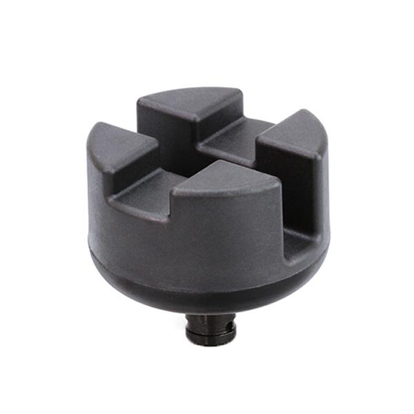 メーカー：大橋産業　 品番：1390  「深溝」と「浅溝」で、あらゆるジャッキアップポイント形状に対応するジャッキアップ用アダプター。　　＜パッケージ＞スナップピン付。＜深い溝使用時＞＜浅い溝使用時＞