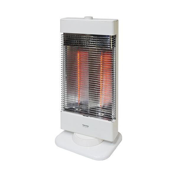 メーカー：千住　 品番：CHM-3301(W)  省スペースのカーボンヒーター。　　＜側面＞＜操作部＞首振り機能で暖かさ広がる。