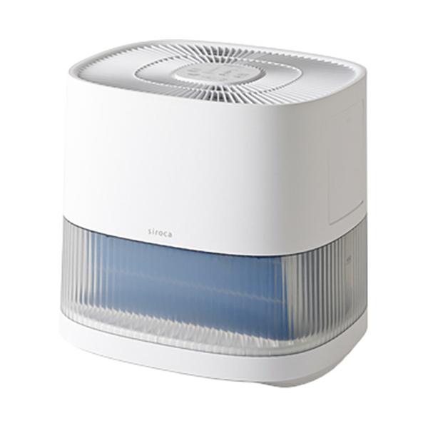 メーカー：シロカ　 品番：SD-E151  ダブルの吸気口とフィルターで広い空間もたっぷり加湿　　自動加湿モードを搭載。内部の水位がわかる給水トレー。本体横の給水口から、手軽に給水。